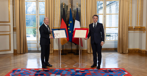 Déjeuner de travail avec le Chancelier de la République fédérale d ...