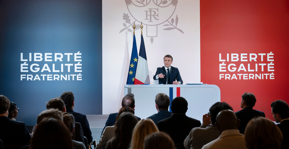 Conférence de presse du Président Emmanuel Macron. | Élysée