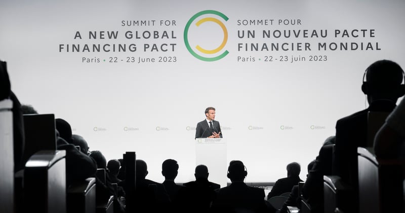Sommet pour un nouveau pacte financier mondial. | Élysée